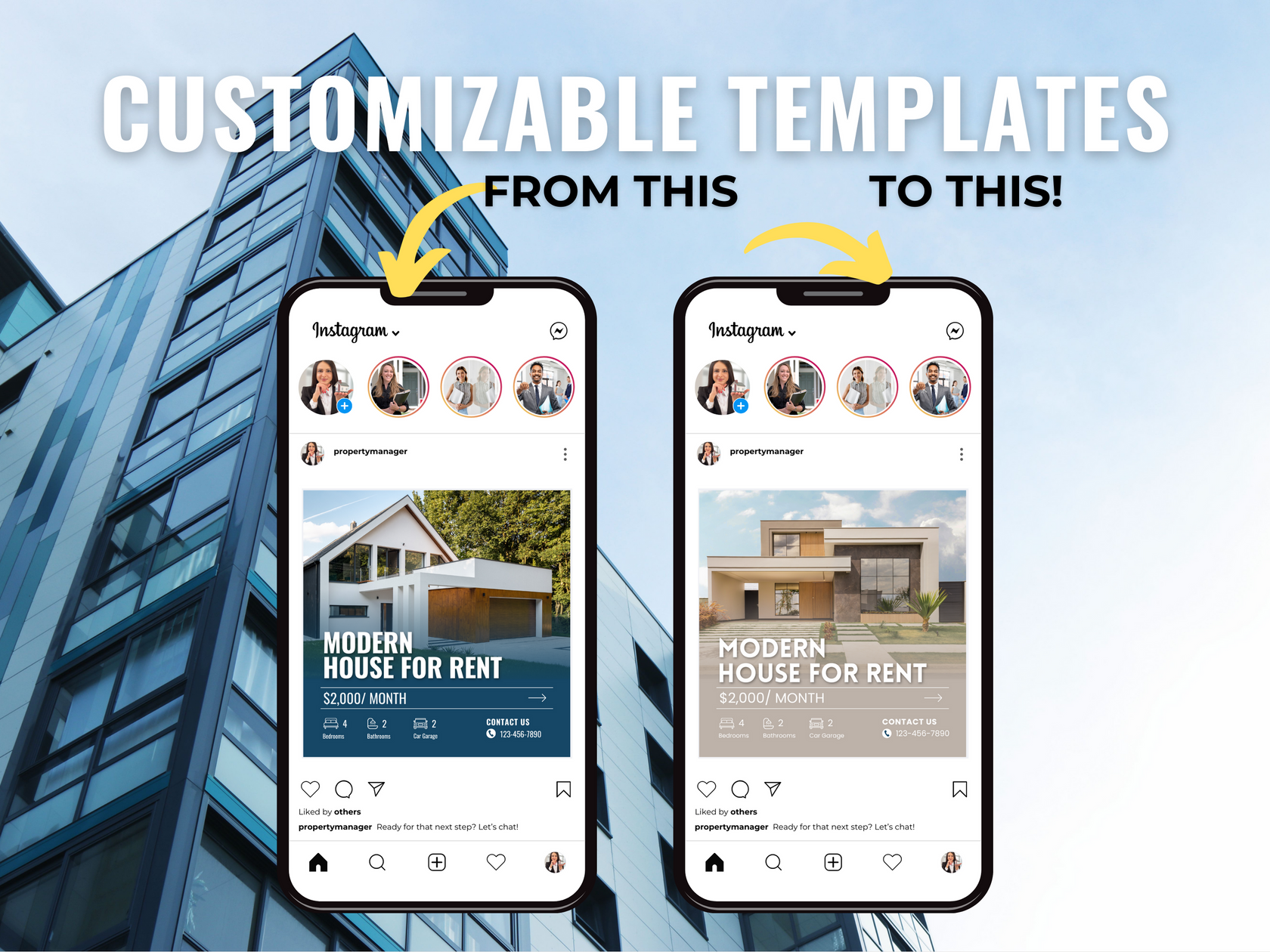 Property Management Social Media | Editable Instagram Post Templates ...